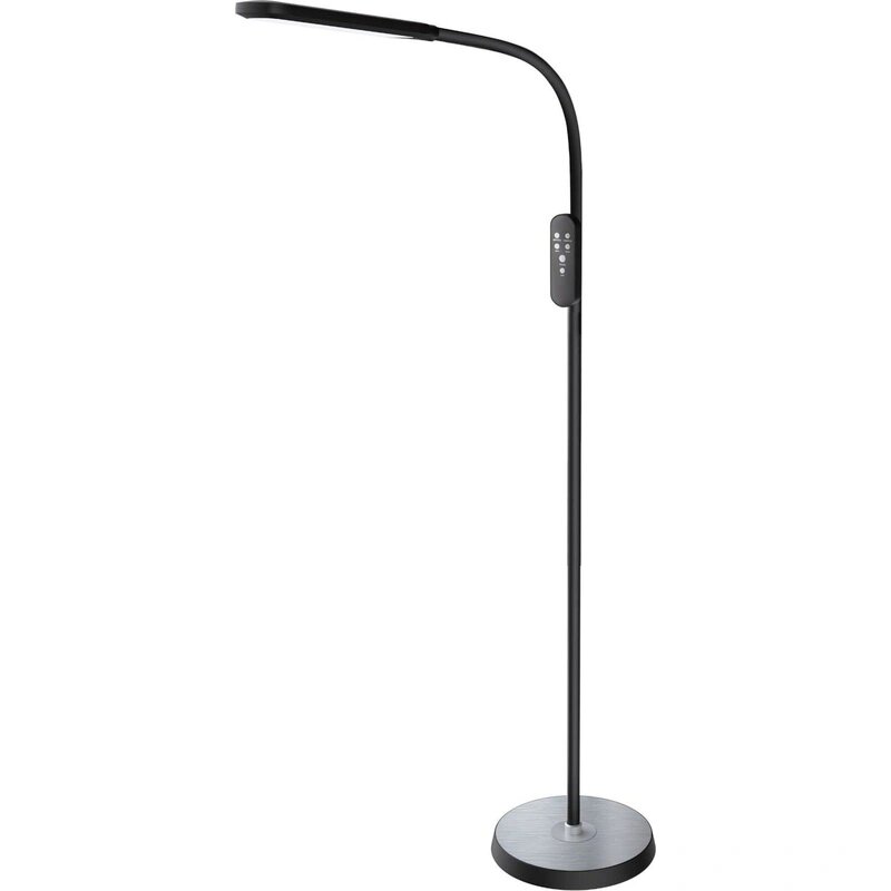 Торшер Светильник Camelion KD-871F C02 черный, LED, 15Вт, с ИК пультом ДУ