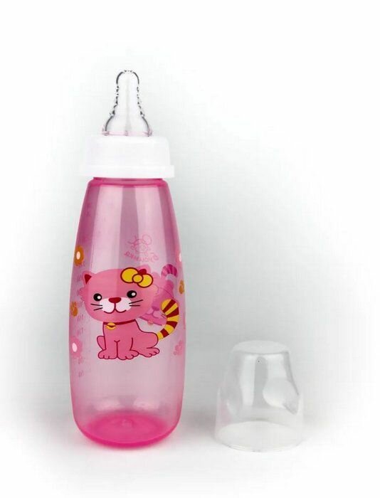 Бутылочка для кормления Бусинка пищевой силикон, 280 мл, 609-1