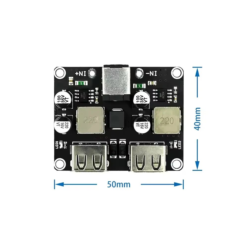 USB QC3.0 QC2.0 понижающий преобразователь 2 CHANNEL