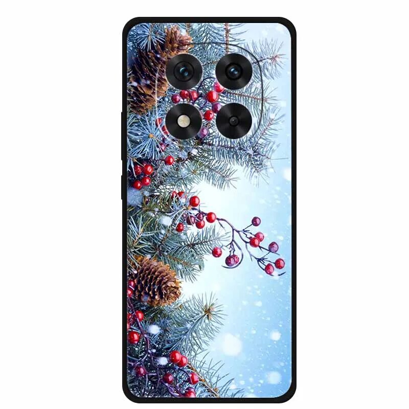 Рождественский чехол для Redmi Note 14 Pro+/Note 14 Pro 5G 4G Черный For Note 14 Pro 4G, 4