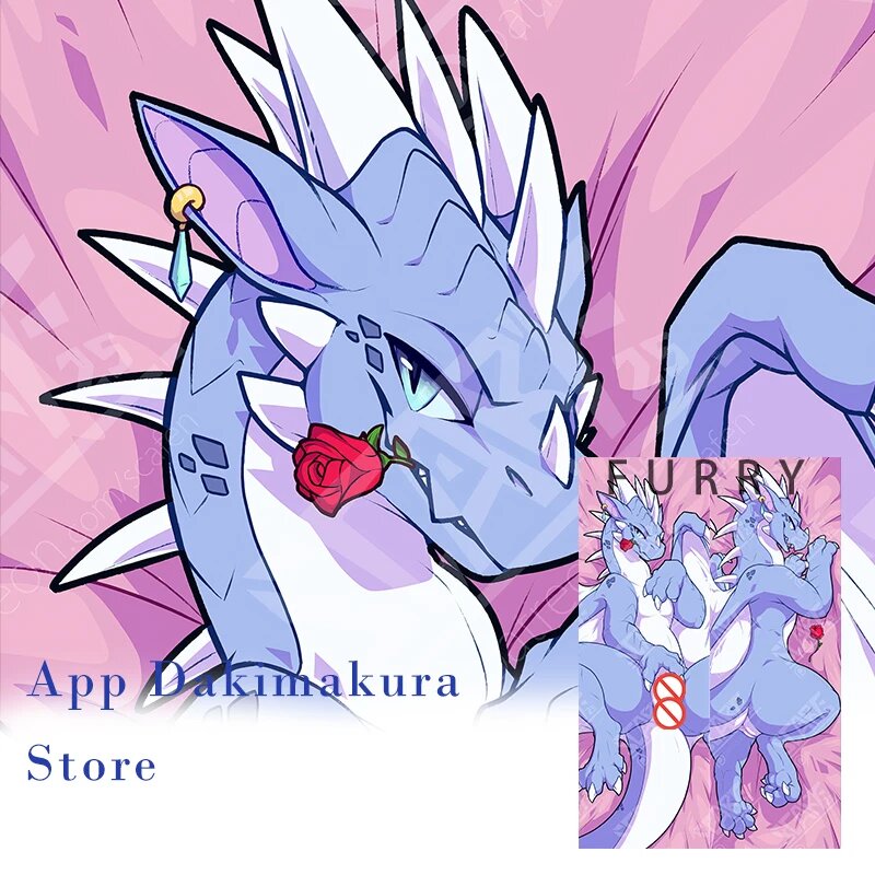 Наволочка Dakimakura Wings Of Fire Western Dragon Furry 2WAY