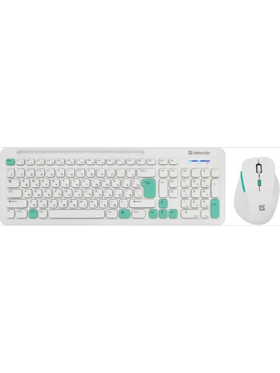 Набор клавиатура+мышь беспроводной Cerrato C-978 RU бел+гол