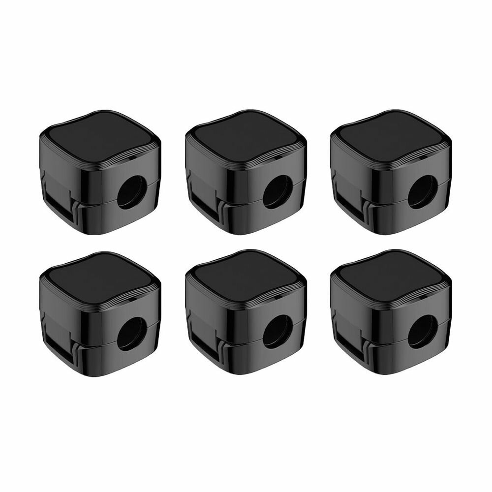 6 магнитных кабельных держателей-организаторов, для управления проводами, зарядных устройств и кабелей