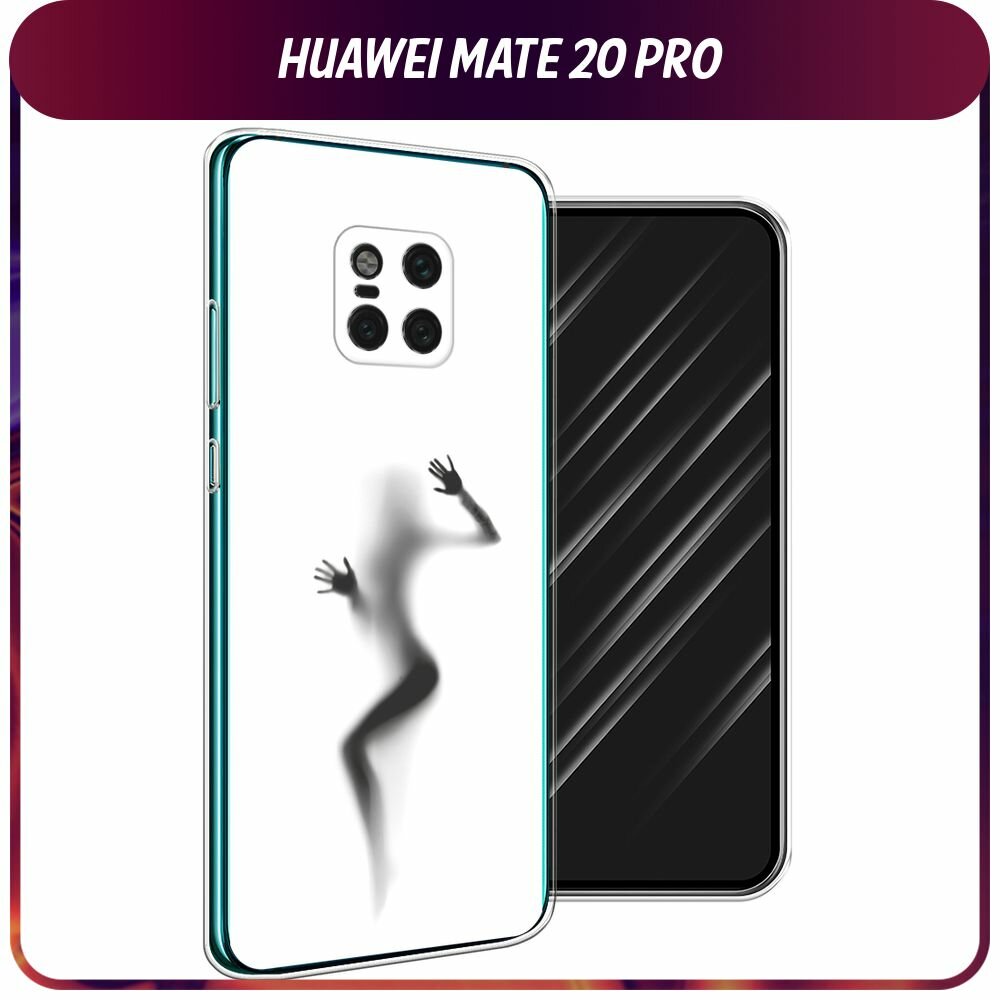 Чехол на Huawei Mate 20 Pro / Хуавей Мате 20 Про с принтом "Девушка в душе"