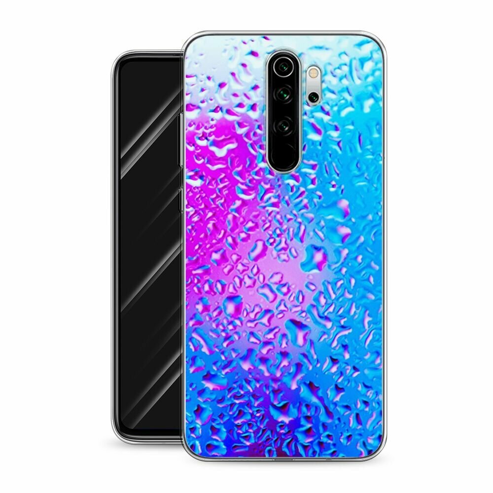 Чехол на Xiaomi Redmi Note 8 Pro / Сяоми Редми Нот 8 Про с принтом "Капли на стекле" — фото 1