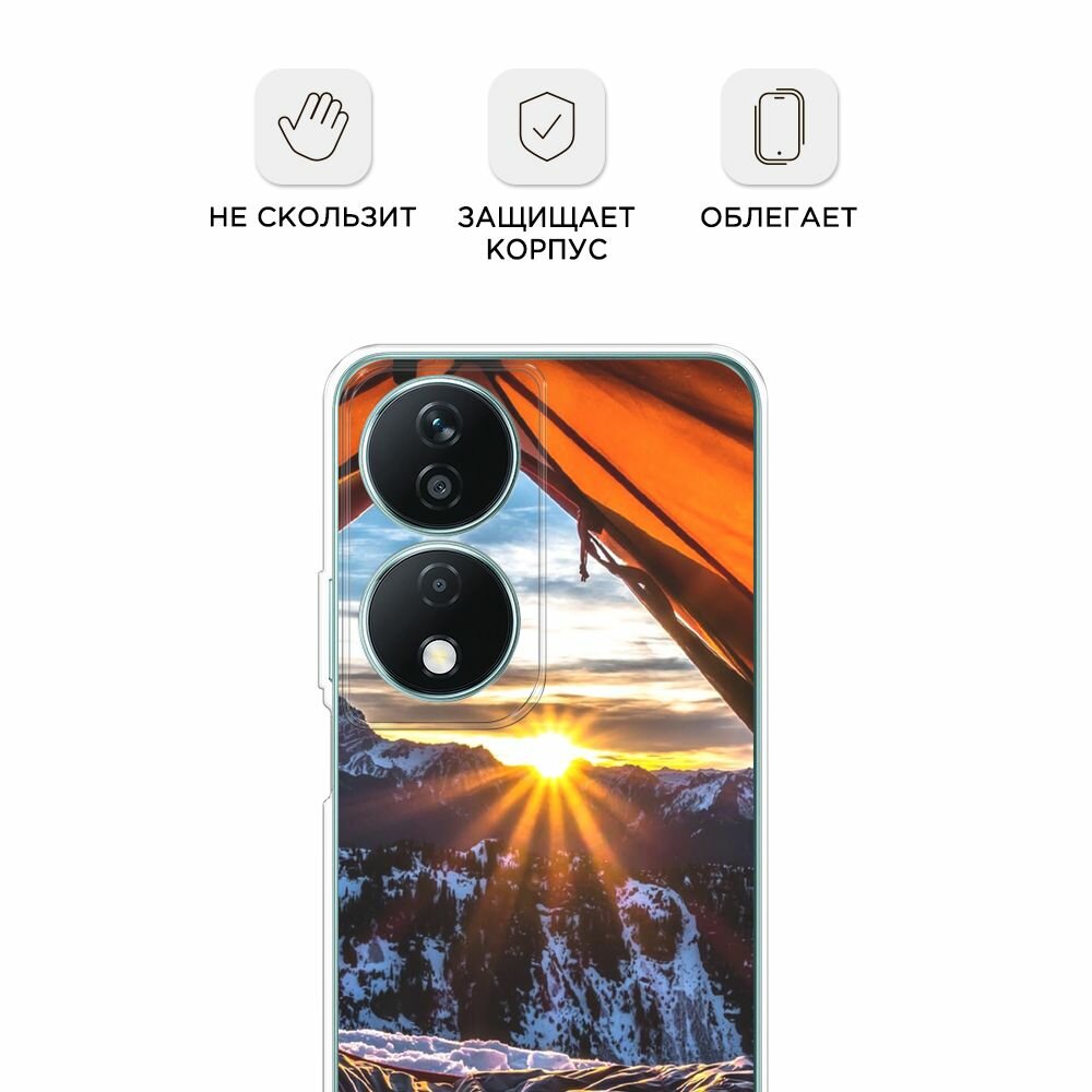 Чехол на Honor X7B/90 Smart / Хонор X7B/90 Смарт с принтом "Горы 7" — фото 1