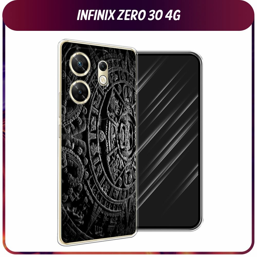 Чехол на Infinix Zero 30 4G / Инфиникс Зеро 30 4G с принтом "Узоры ацтеков 3"