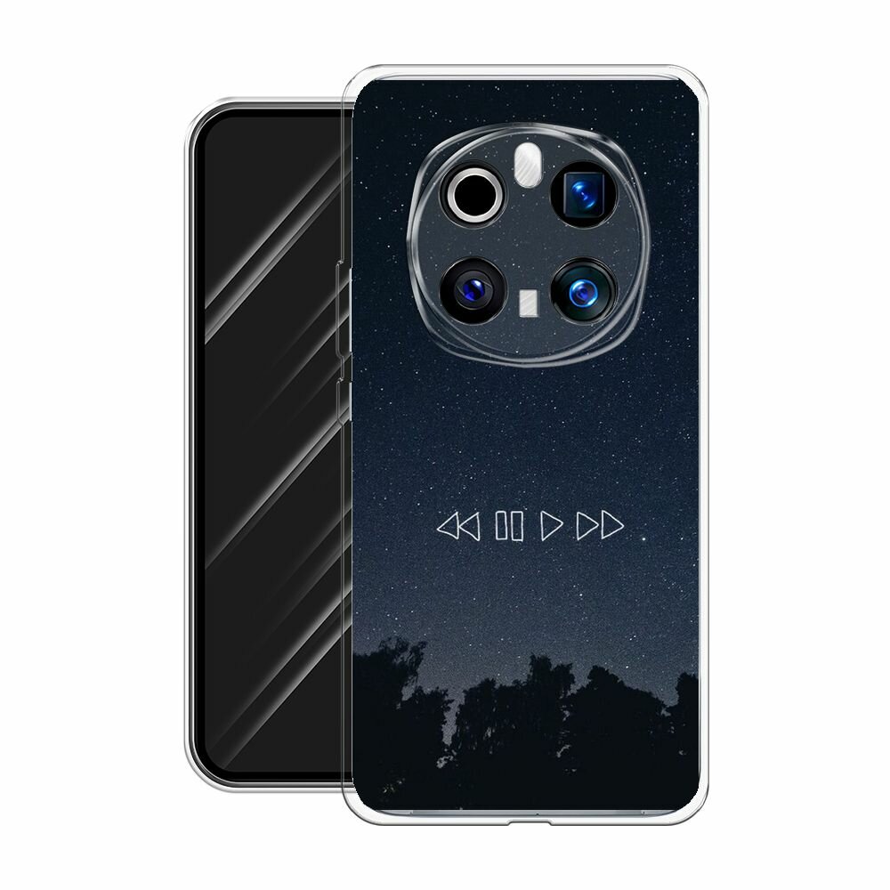 Чехол на Honor Magic 7 Pro / Хонор Мэджик 7 Про с принтом "Космическая музыка" — фото 1