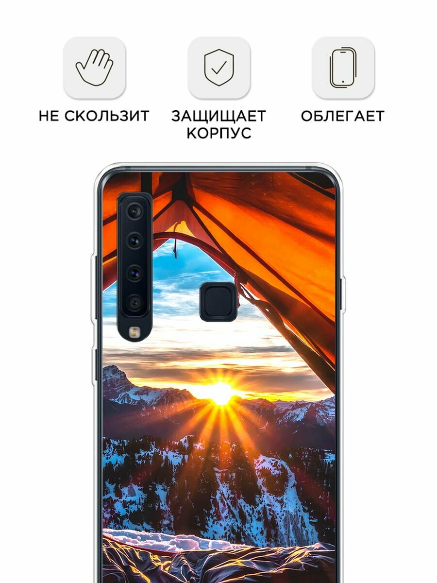 Чехол на Samsung Galaxy A9 2018 / Самсунг Галакси А9 2018 с принтом "Горы 7" — фото 1
