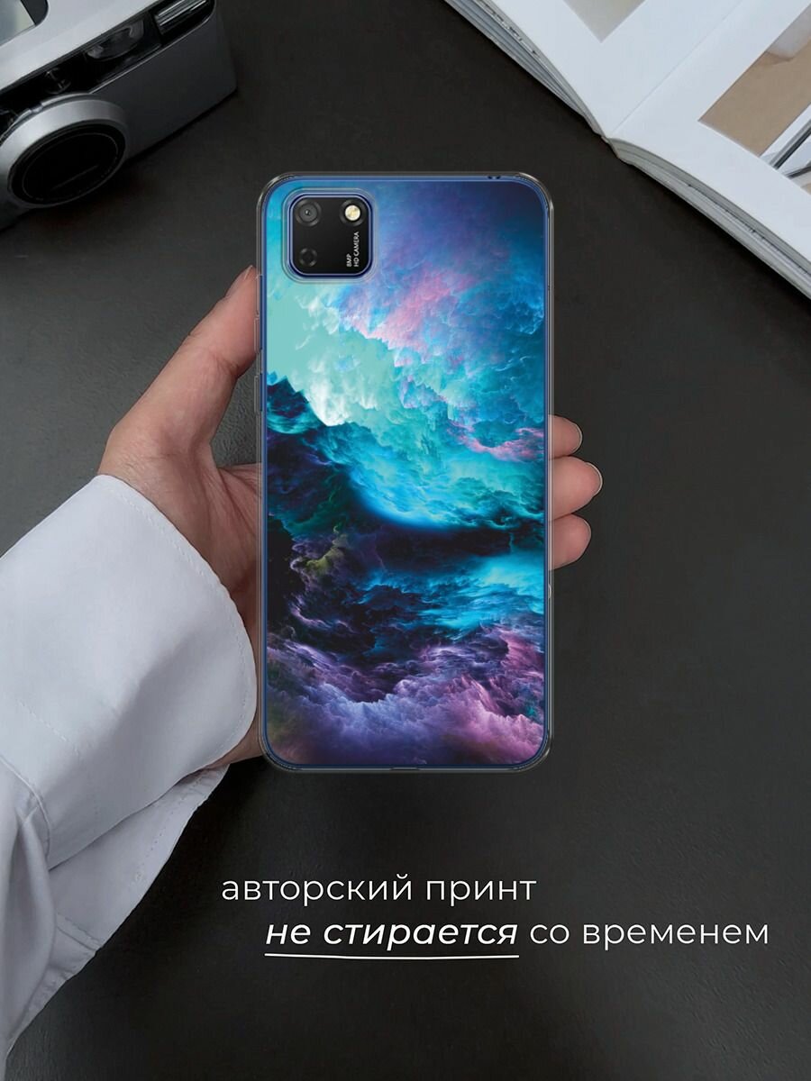 Чехол на Honor 9S/Huawei Y5p / Хонор 9S/Хуавей Y5p с принтом "Бирюзовое небо" — фото 1