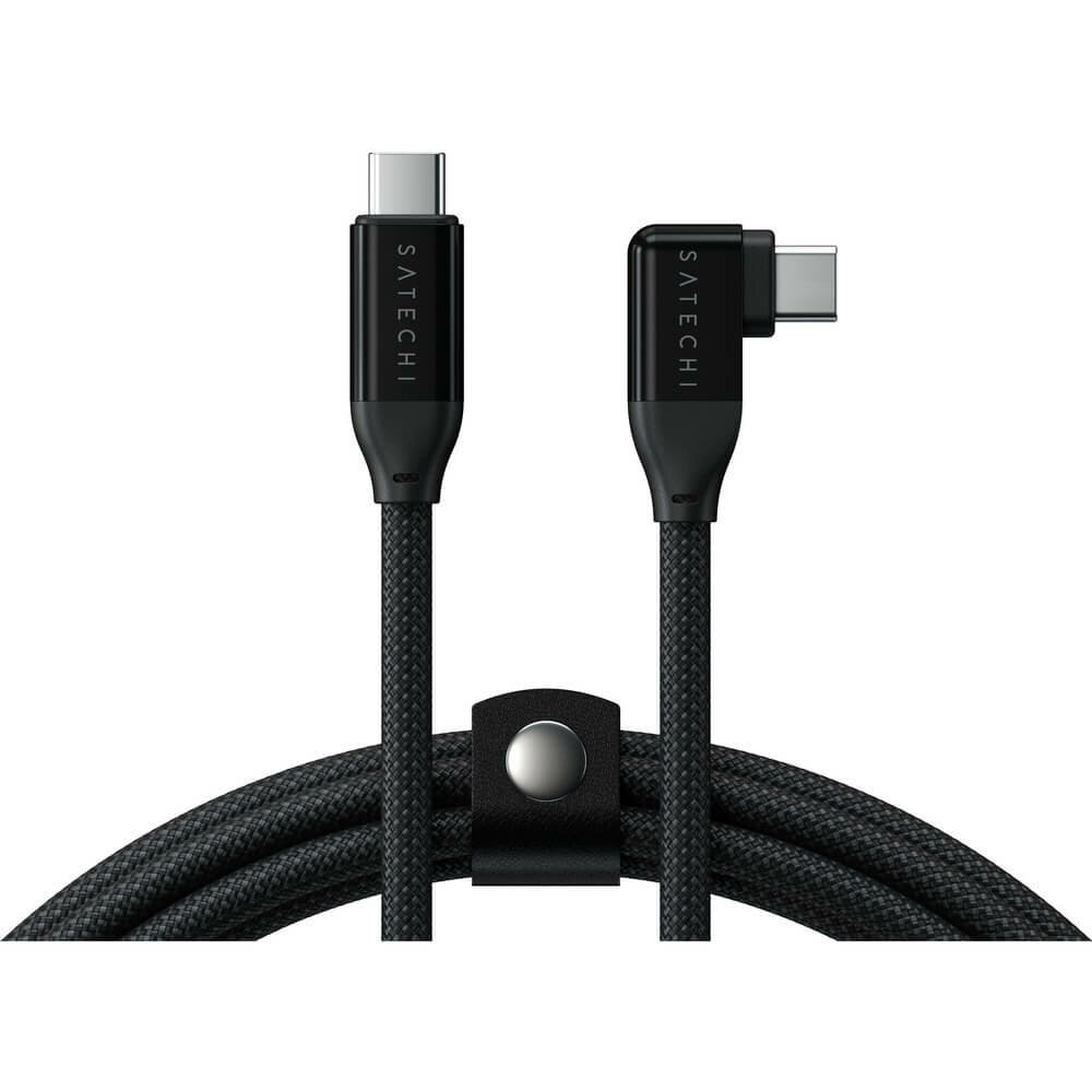 Кабель Satechi Right Angle 240W PD USB-C/USB-C 1 м черный (AP-YCR100K)