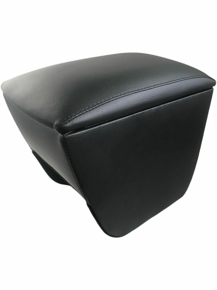 Подлокотник Kia Soul (2013-2019) кожаный (черный, гладкая крышка) для киа соул