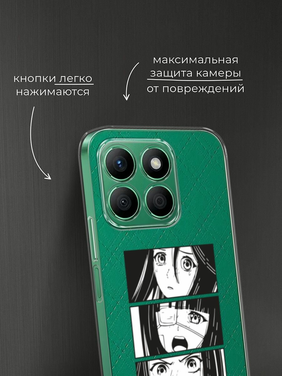 Чехол на Honor X8B / Хонор X8B с принтом "Tokyo girls", прозрачный — фото 1