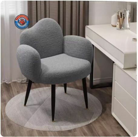 Кремовое кресло-мешок для туалетного столика и спальни, мягкое кресло-облако в скандинавском стиле, уютное сиденье для макияжа и чтения