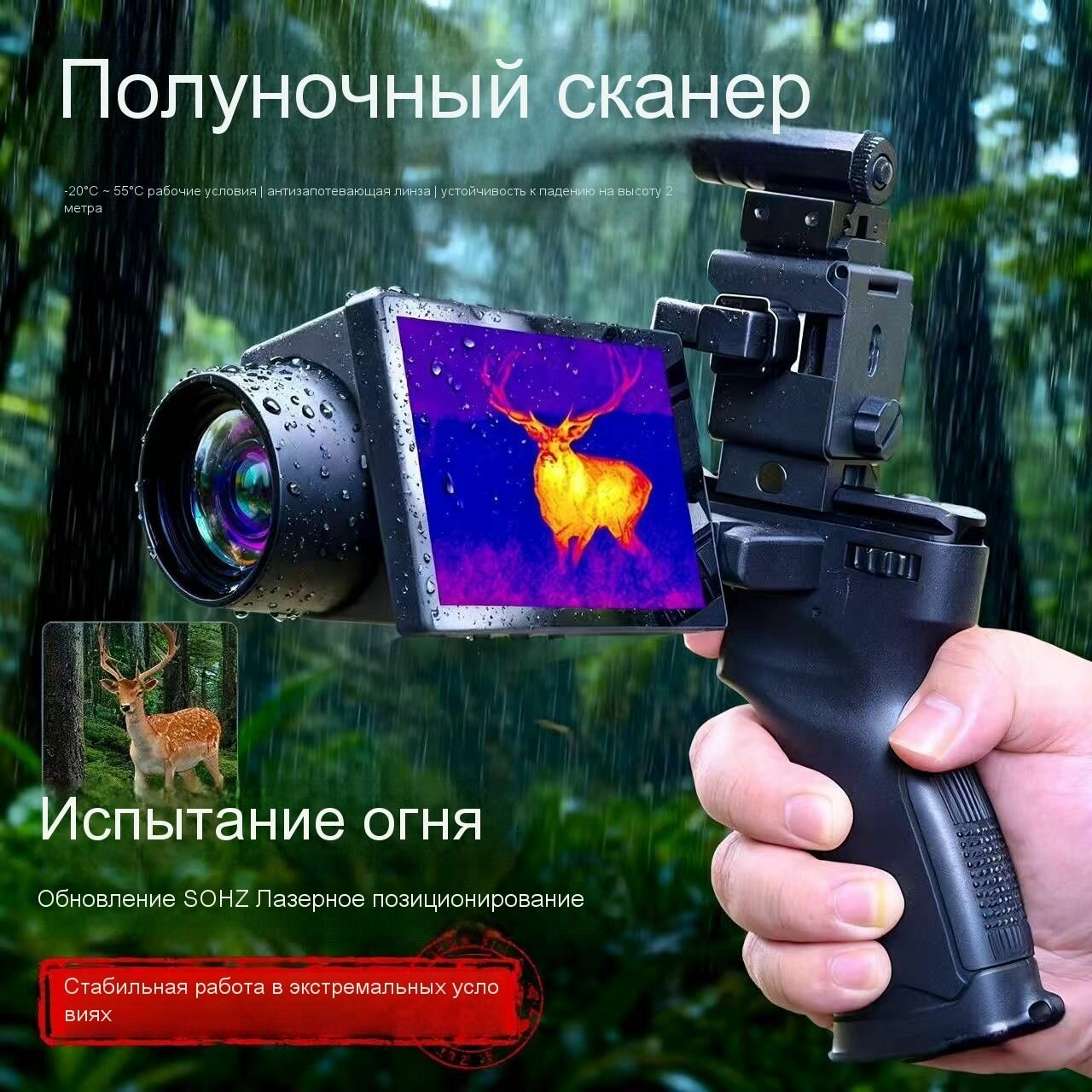 Тепловизионные изображения Haikang E20pro используются для тепловизионного поиска и спасания людей