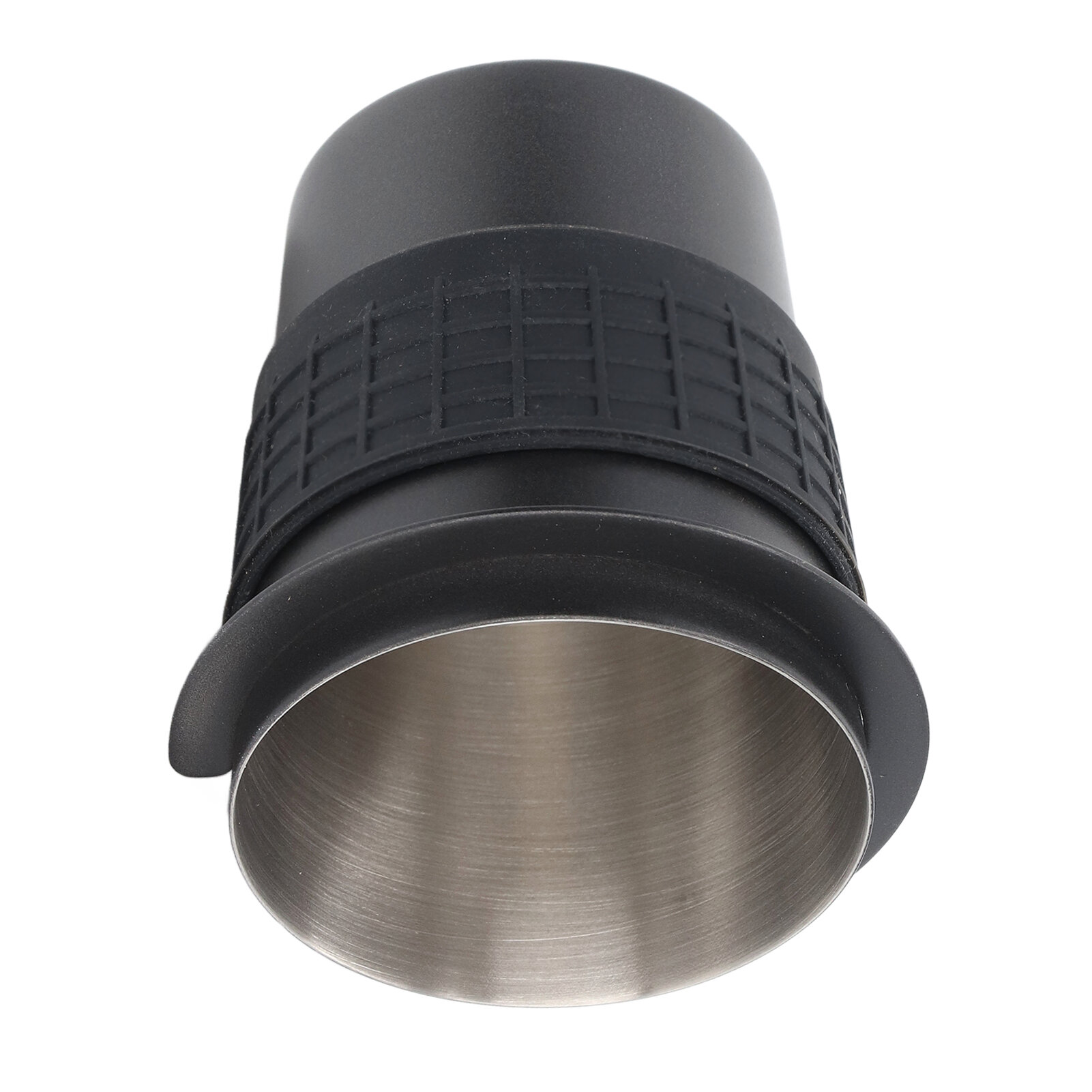 Чашка для дозирования кофе из нержавеющей стали 58 мм, ручка для кофемашины, чашка для порошка с силиконовым кольцом, черная