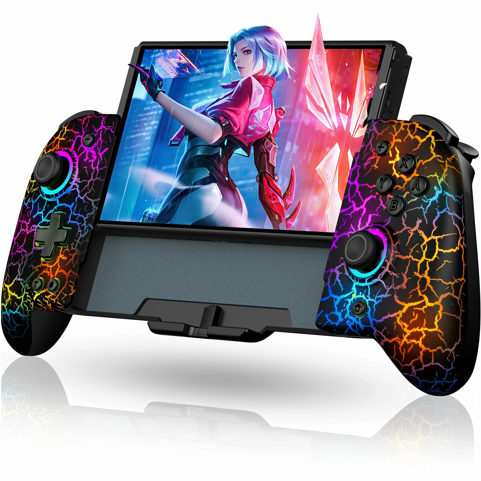 BEBONCOOL JC200 с эффектом Холла, универсальный Joycon для Nintendo Switch/переключателя, OLED, 6-осевой гироскоп, двойной мотор, вибрационный геймпад