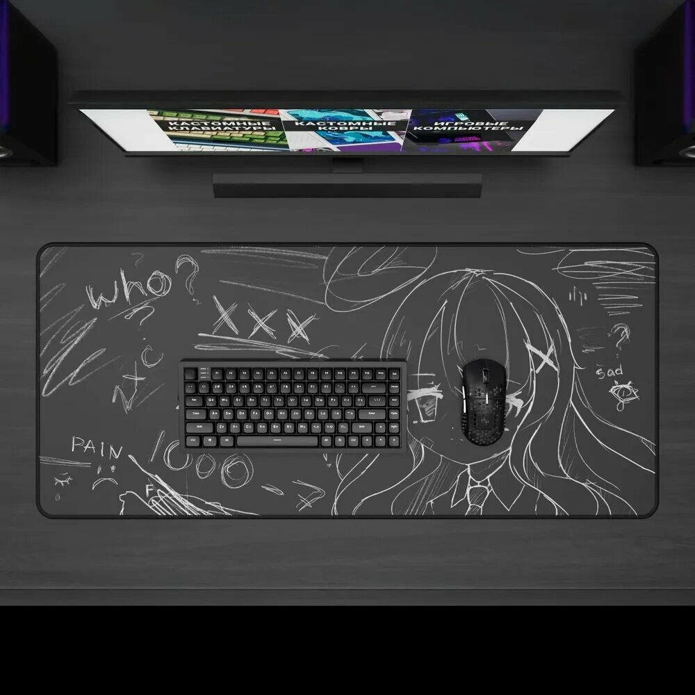 Коврик для мыши CM x FISPECKT Chinami Kono Sad jaquard (CM-FP-0003) 900х400 мм