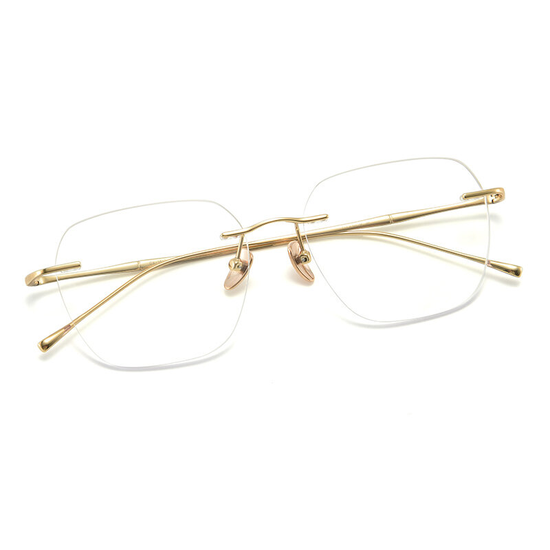 Cornstone Titanium Square Eyeglass Frames Women's 54 — фото 1