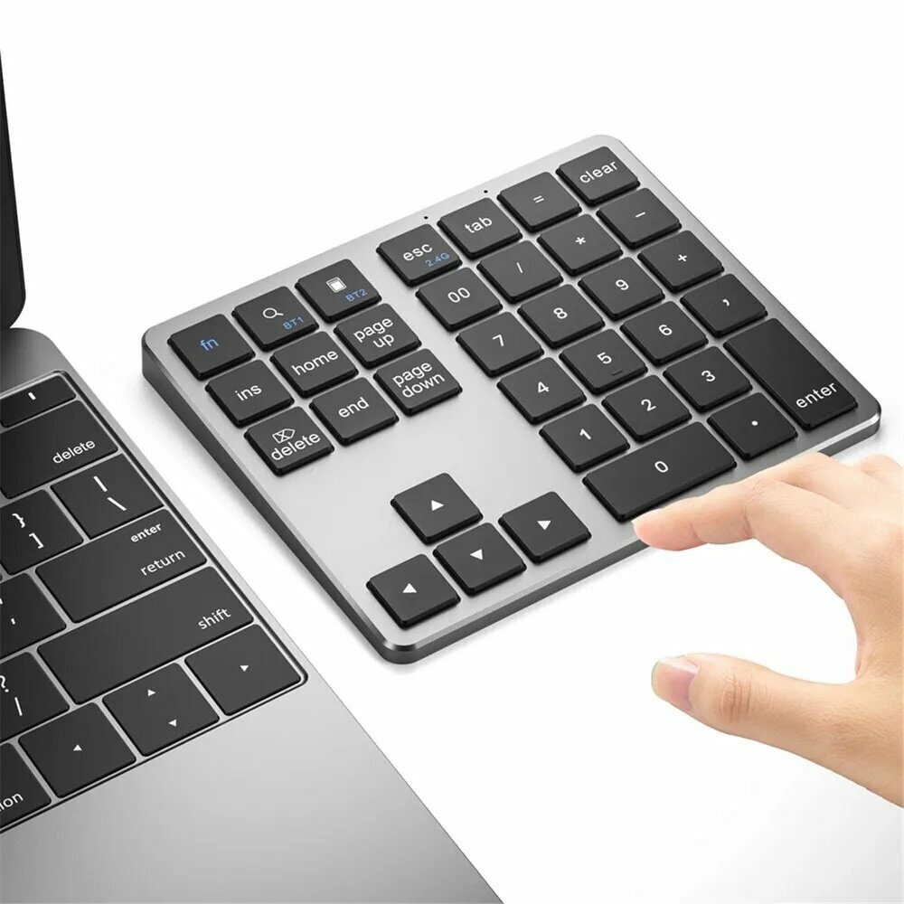 2.4G Bluetooth цифровая клавиатура ультратонкая беспроводная цифровая клавиатура черная
