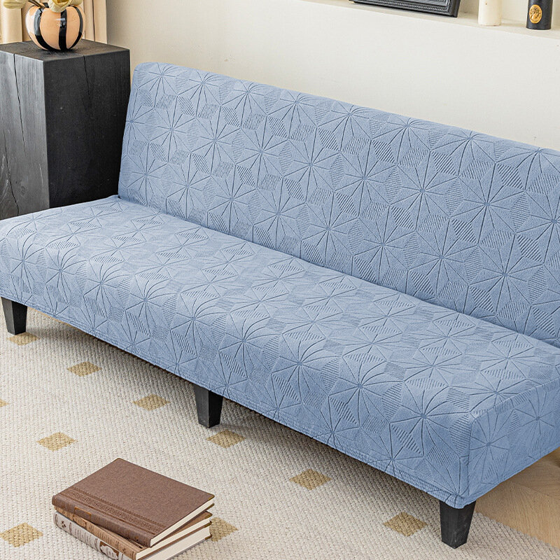 Толстый чехол для дивана-кровати, простой безрукавный эластичный чехол для дивана, ткань жаккард, универсальный чехол для дивана