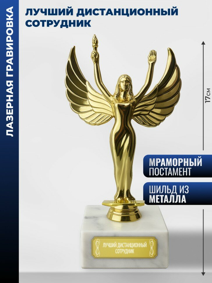Статуэтка награда Женск. "Лучший дистанционный сотрудник"