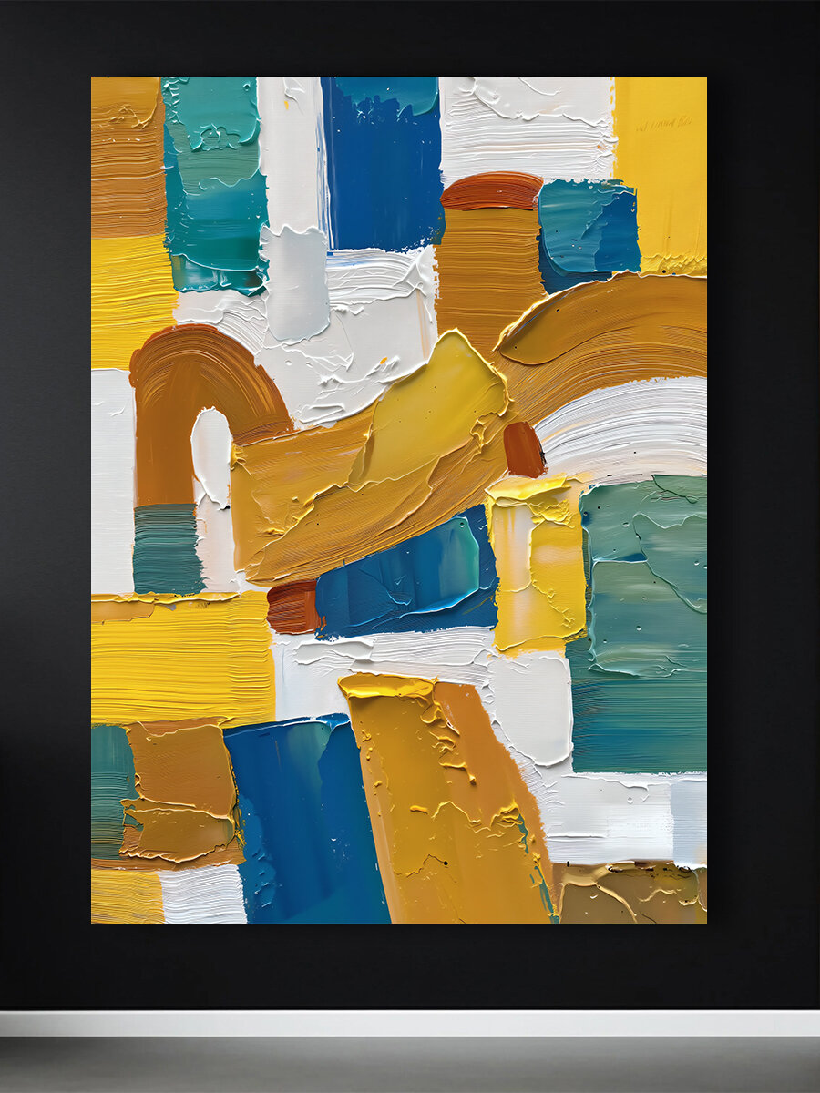 Картина на холсте - "Абстракция, модерн, масло, живопись" , 30х40 см.