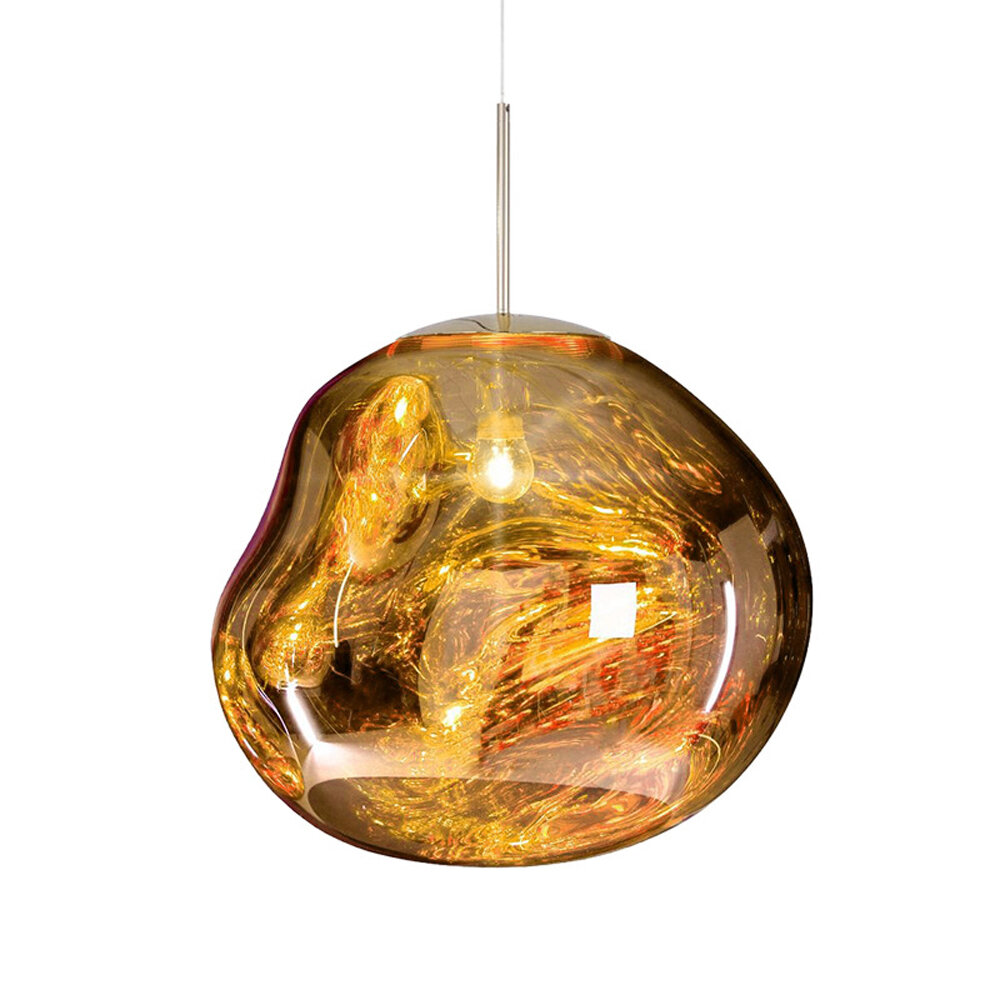 Люстра потолочная стеклянная для коридора, ресторана, гостиной, кофеха, бара, цвет: золото, серебро, красный, материал: стекло, напряжение: 220V, срок службы: 35000ч, площадь освещения: 10㎡-15㎡, источник света: LED, регулируемая длина: 1200мм, размер: