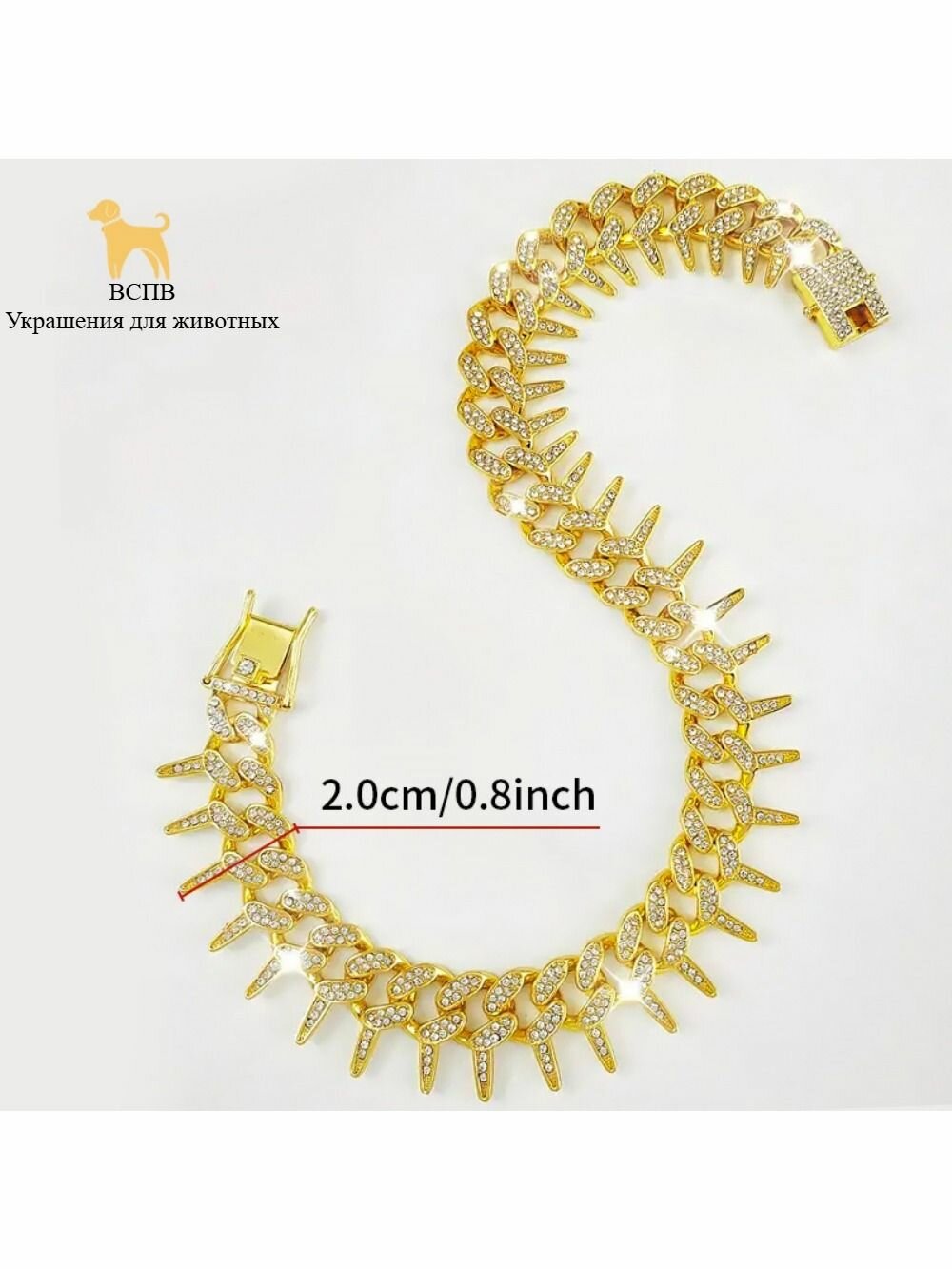 Украшение для животных, Алмазный ошейник-цепочка для собак с дизайнерской безопасной пряжкой, средних и больших собак, кошек,