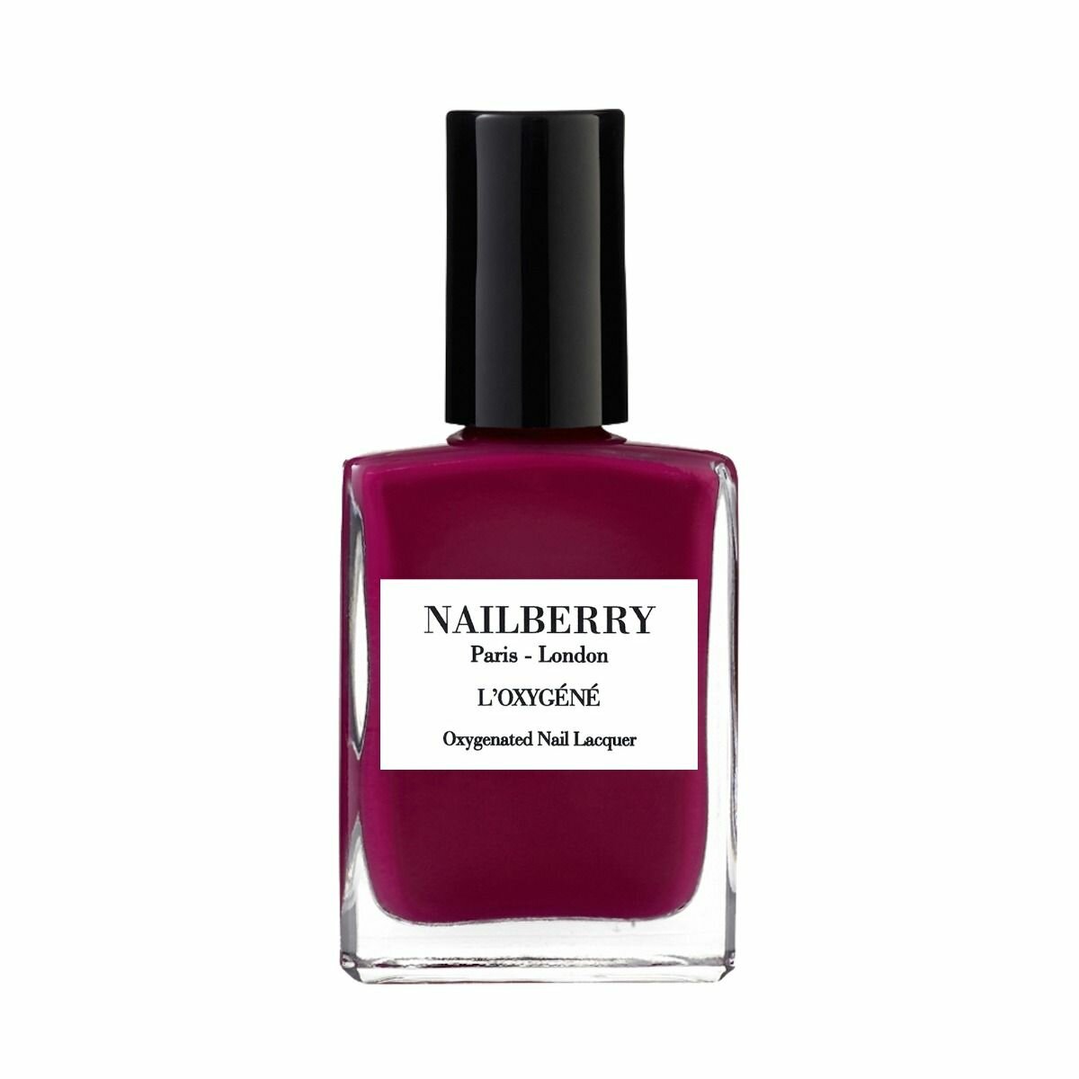 Лак для ногтей NAILBERRY "L'Oxygene", малиновый, глянцевый, 15мл