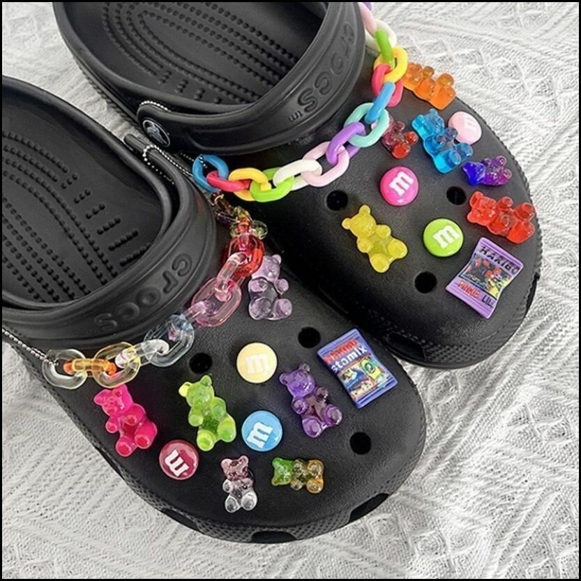 Джиббитсы для обуви, джибицы для кроксов, клипсы для сабо, украшения для обуви