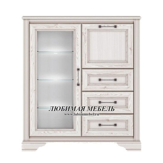 Тумба БРВ мебель Stylius KOM1W1B3S с подсветкой лиственница сибирская