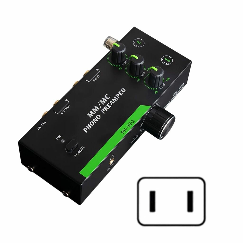 Усилитель проигрывателя виниловых пластинок поддерживает двойной картридж MM / MC-стандарт США
