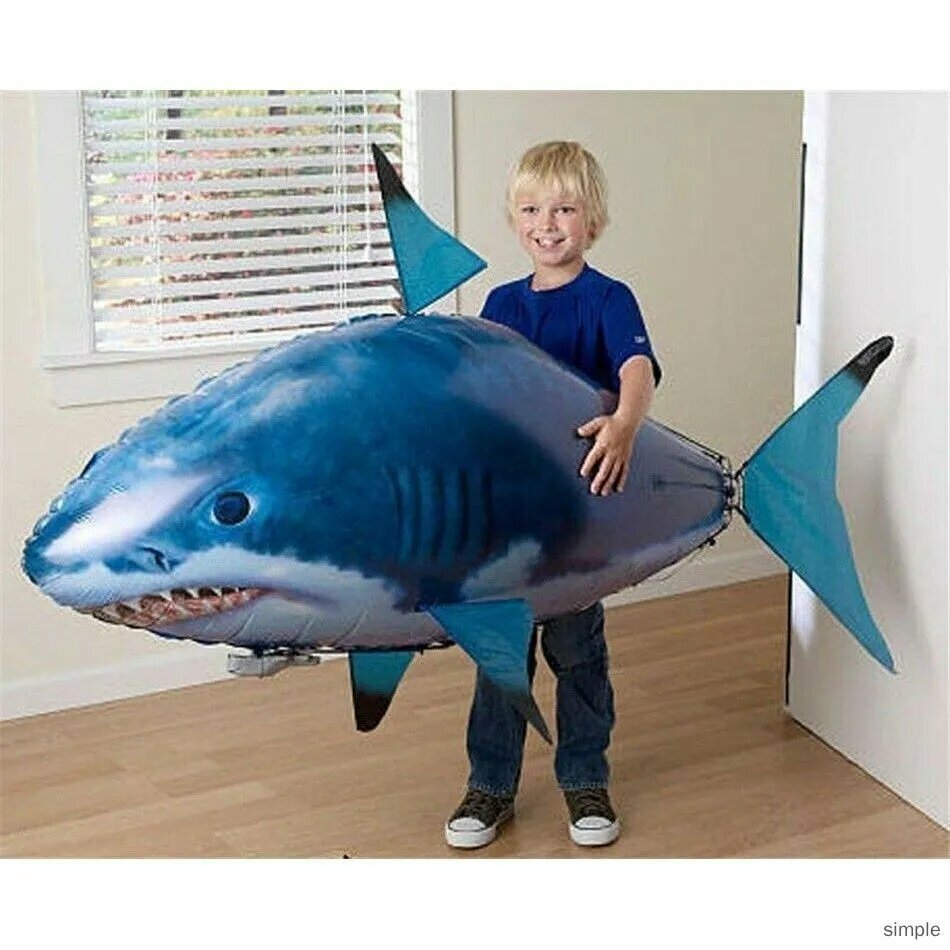 Игрушка С Дистанционным Управлением - Надувной Воздушный Пловец-рыба Немо Или Акула Swimmer Flying