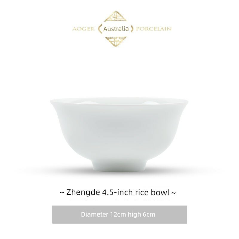 Элитные тарелки и миски с подглазурной росписью, керамические миски для еды из высококачественной белой глины из