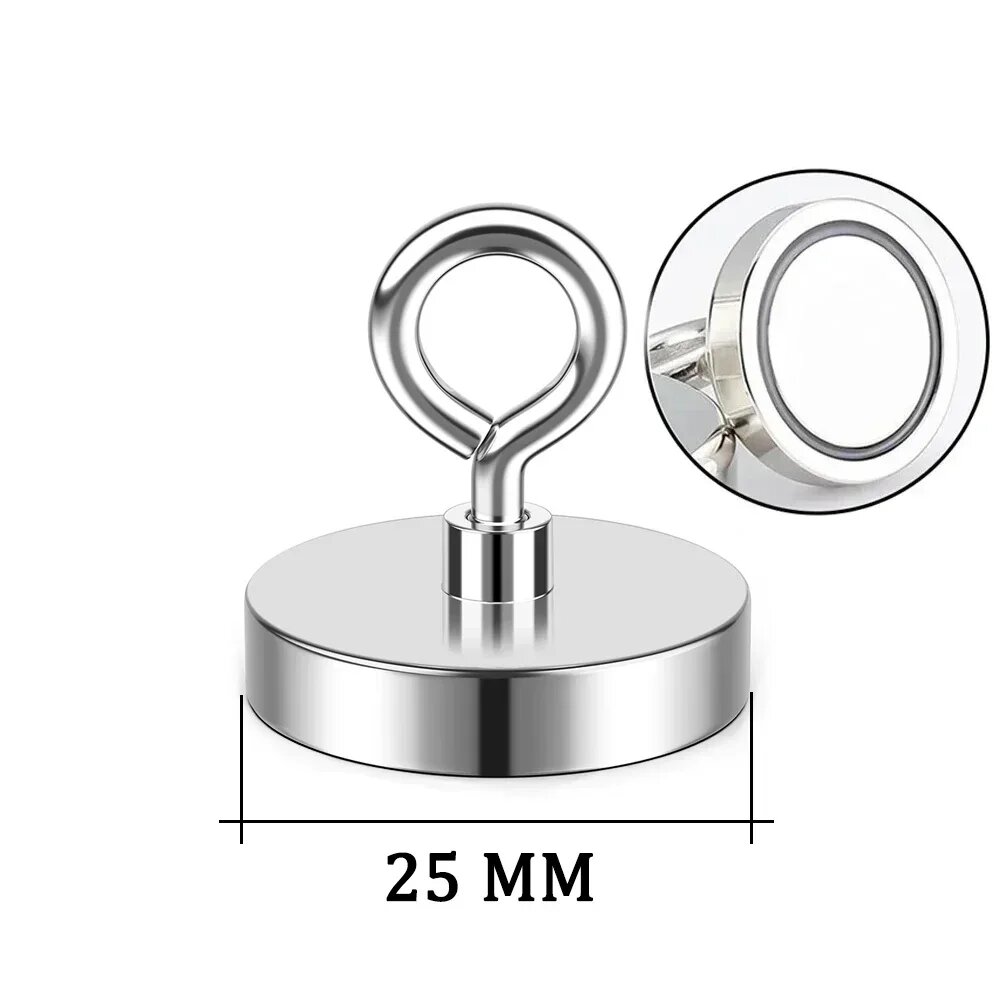 Неодимовый магнит KNF25 Pull Max 22KG