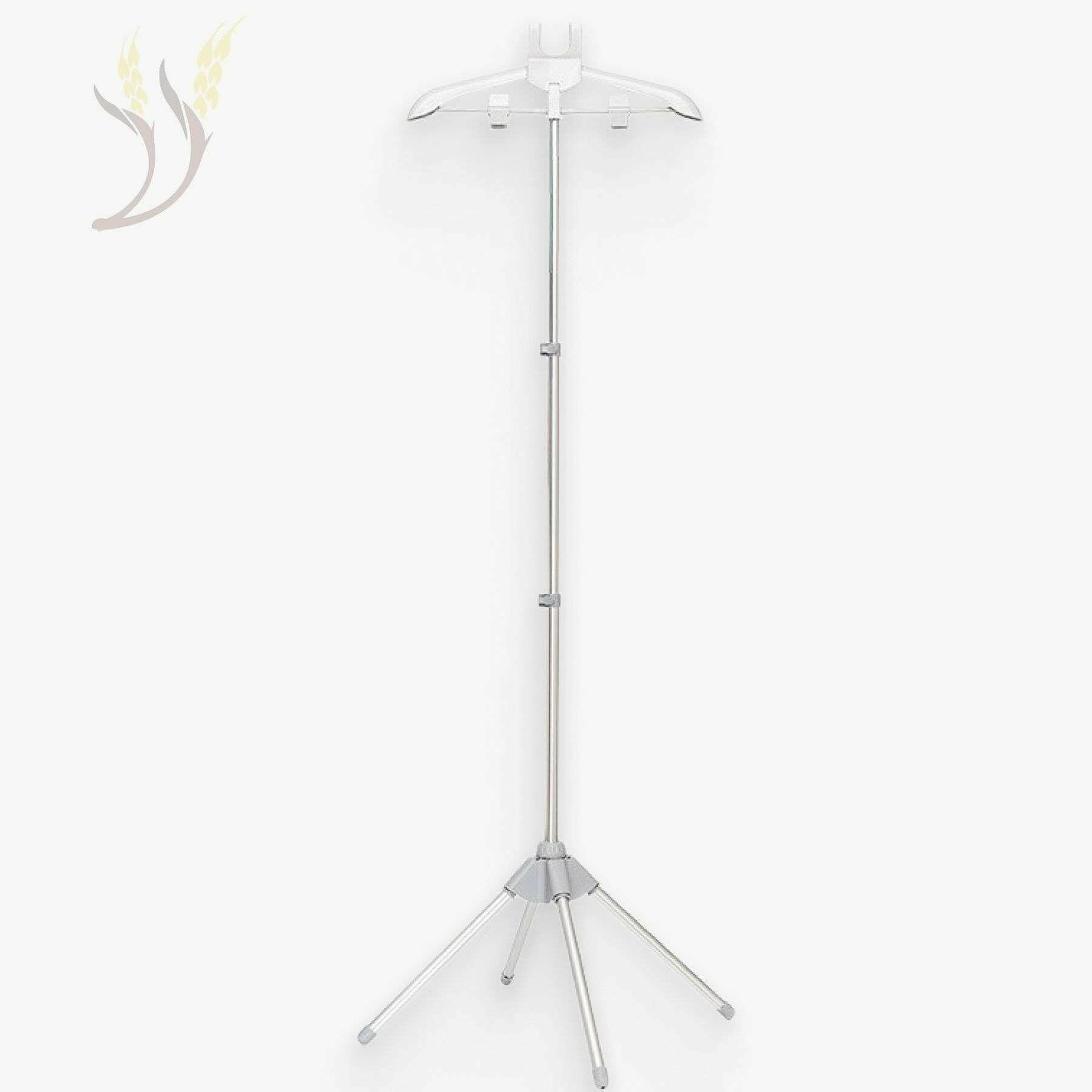 Вешалка для отпаривания одежды, телескопическая стойка 1.6 м, складная, напольная, для парогенератора