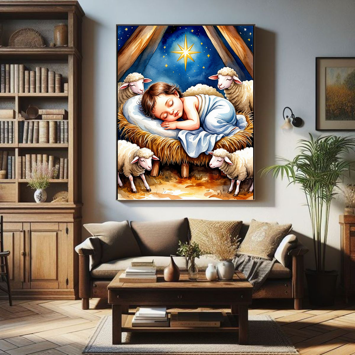 Картина по номерам "Иисус" 40х50 см, хлопковый холст на подрамнике, акрил, 000 Art Hobby Home