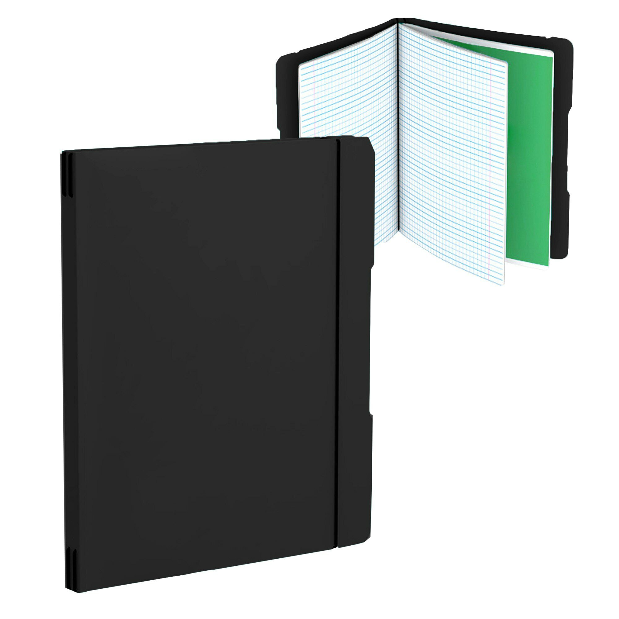 Тетрадь А4 96 листов, клетка, "DoubleBook. Черный"