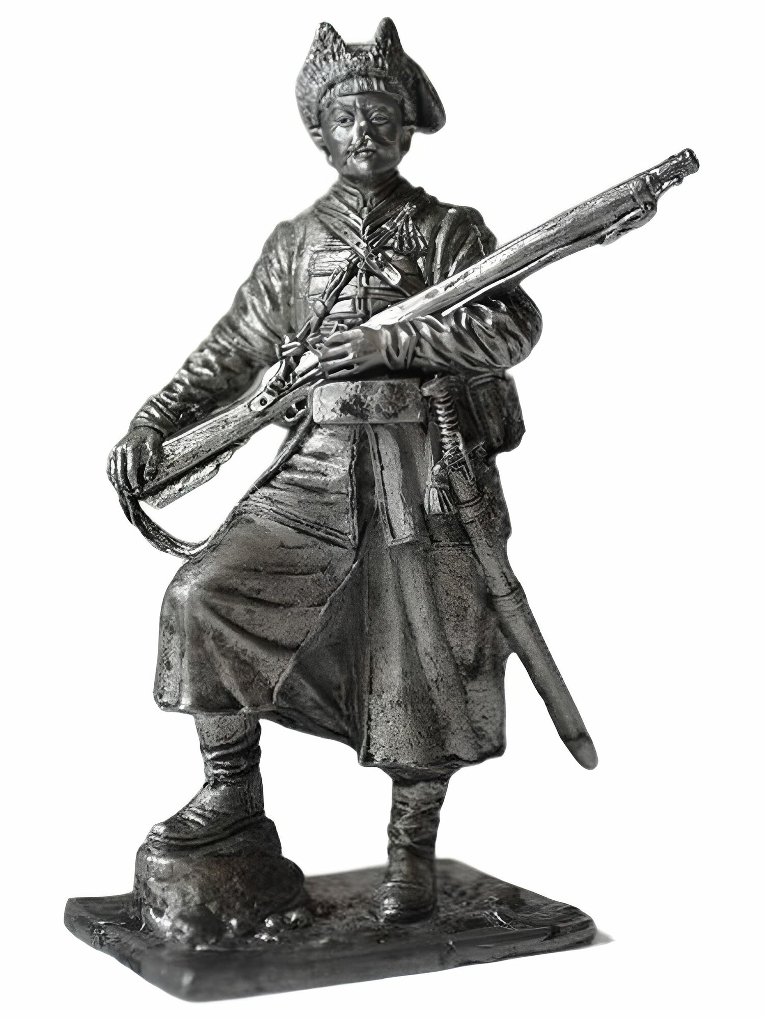 Коллекционный оловянный солдатик фигурка Казак, 17 век 54 мм Масштаб1:32