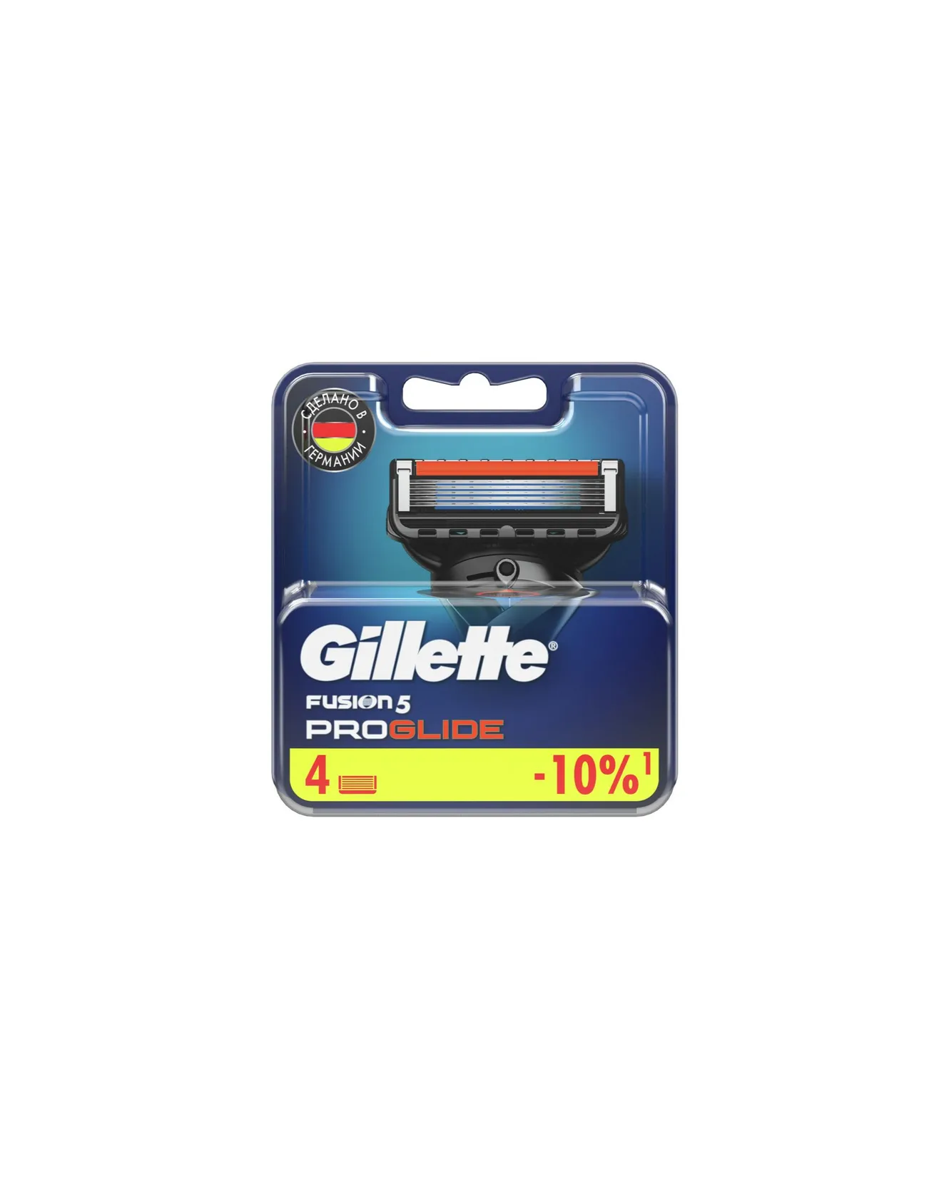 GILLETTE Fusion 5 ProGlide Сменные кассеты для бритья с 5 лезвиями, мужские, 4 шт.