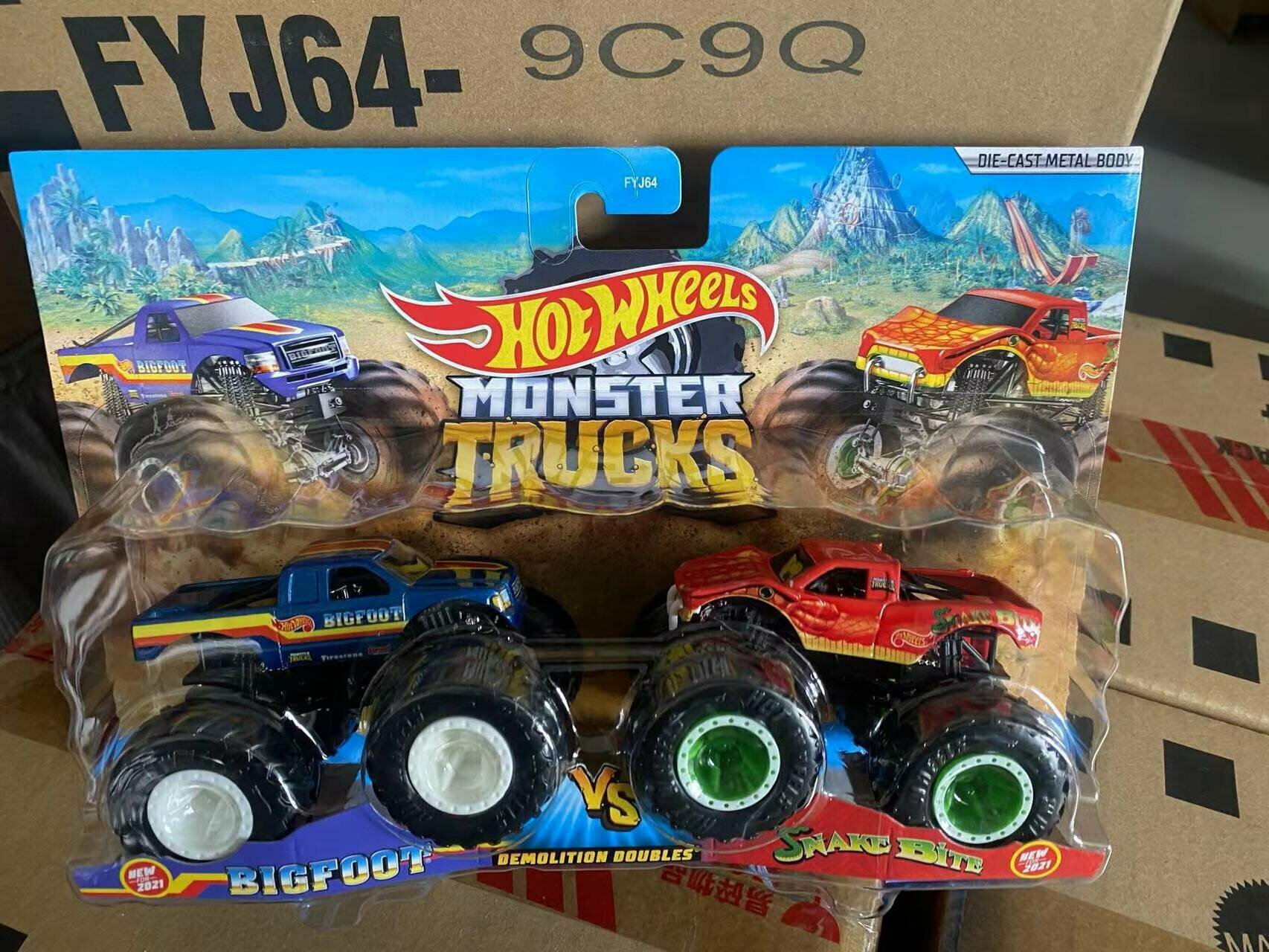 Monster Jam Monster Большой грузовик Автомобиль Дикая игрушечная модель Моделирование Игрушка из сплава Гонки по бездорожью