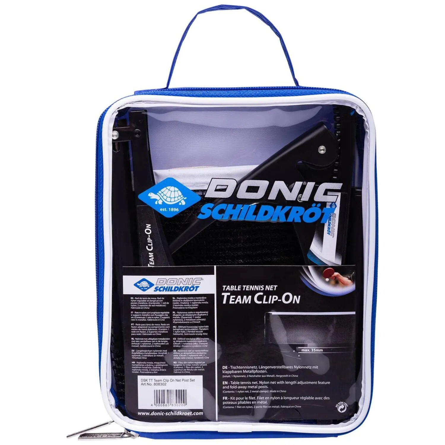 Сетка н/т Donic-Schildkröt Team Clip On с креплением клипса, УТ-00015347