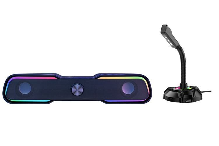 Умная LED-подсветка HP HUIPU Matching Set 6002S с поворотным регулятором громкости, 6002+ gaming