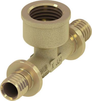 Тройник TECE 25 х1/2"х25 ВР (709522)