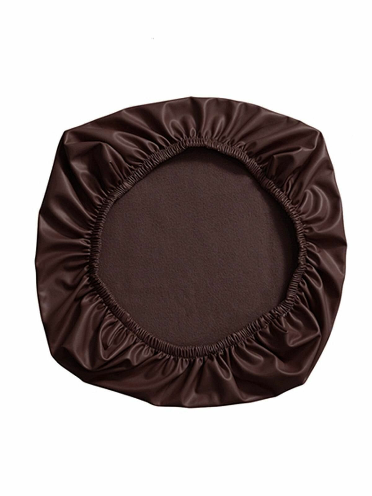 Подушканастул, Водонепроницаемый эластичный чехол для подушки из искусственной кожи для офисного кресла-коричневый