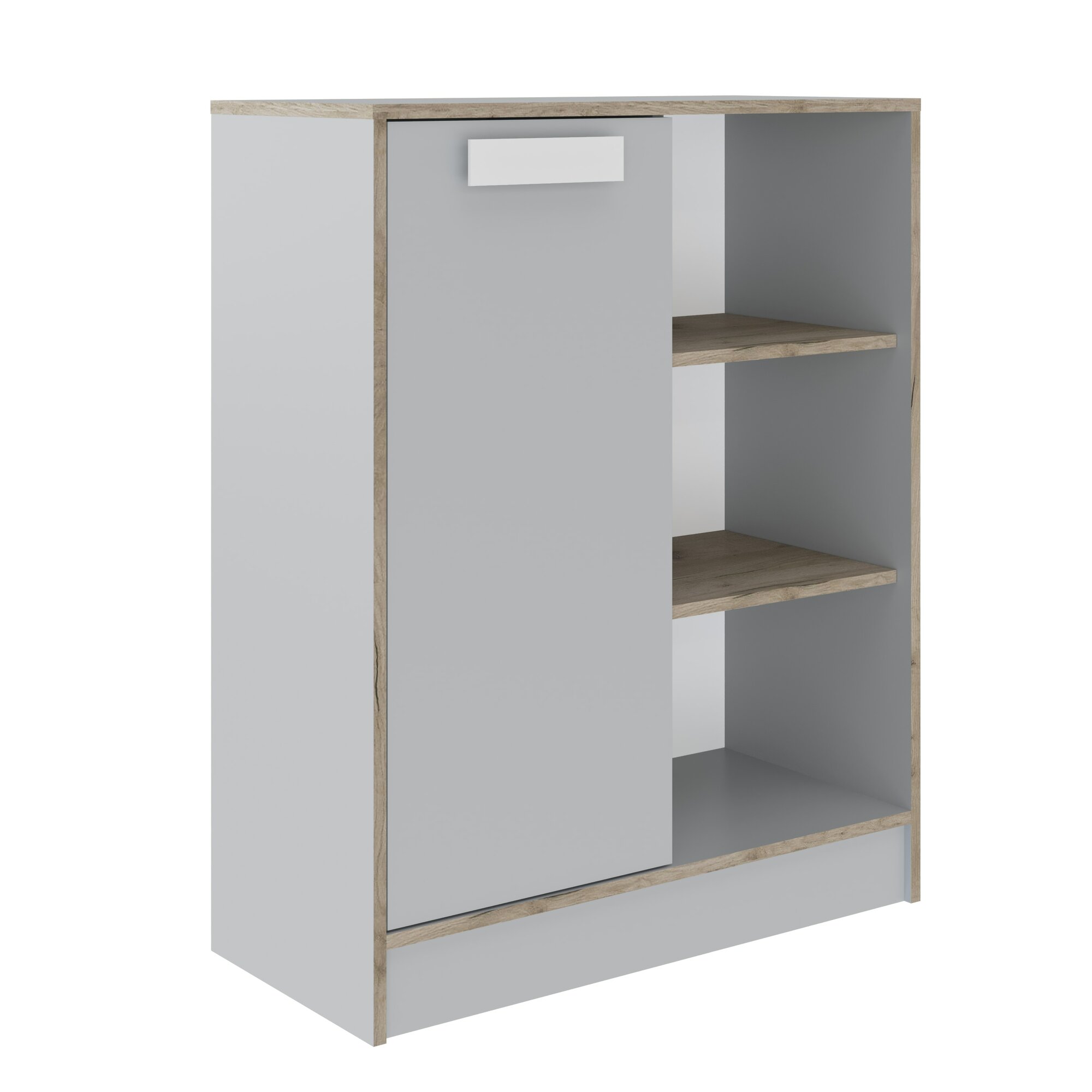 Спальня Тэбби Стеллаж малый камень серый/дуб крафт серый (Микон)