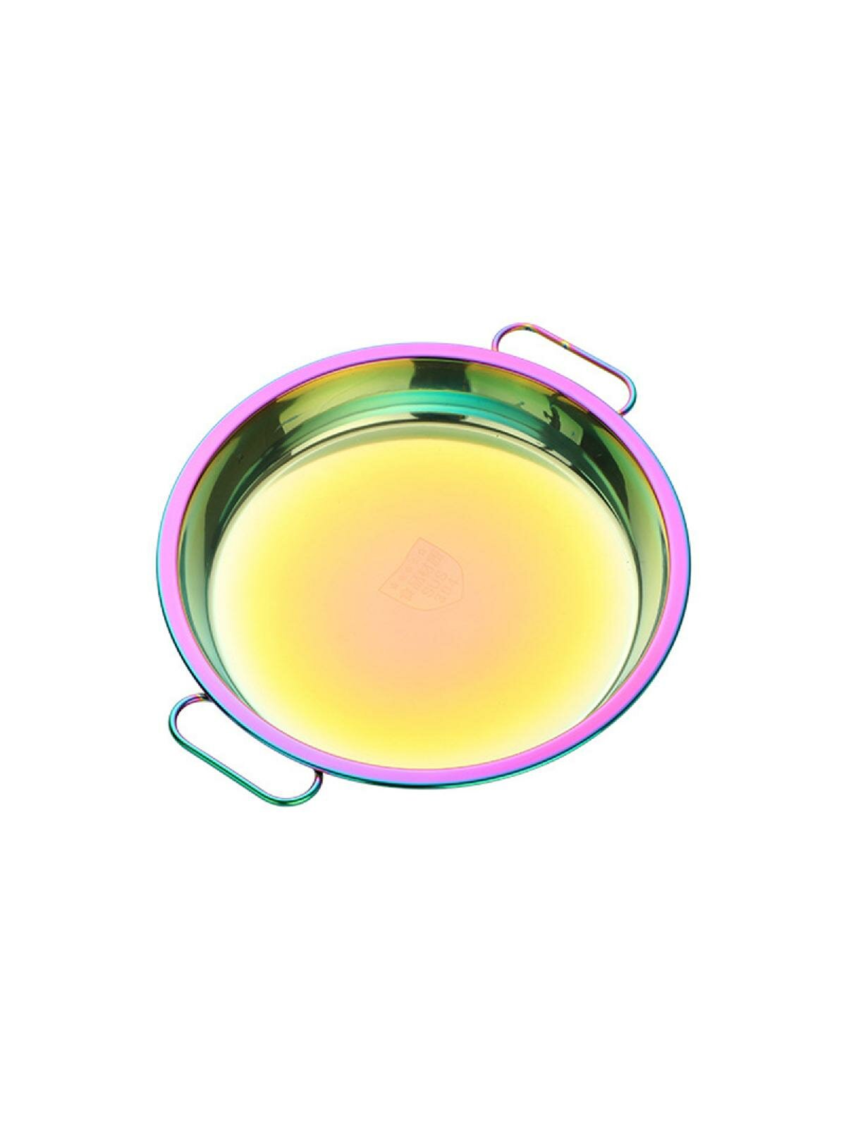 Кастрюля из нержавеющей стали с ручкой, поднос для ресторана, блюдо для торта, кухонный сервировочный поднос