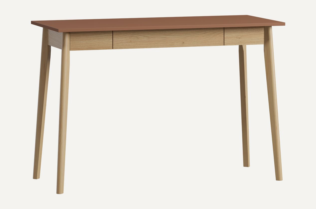 Письменный стол с ящиками Divan.ru Торвалль-3 Терракотовый Дуб, 120х52х91 см, терракотовый