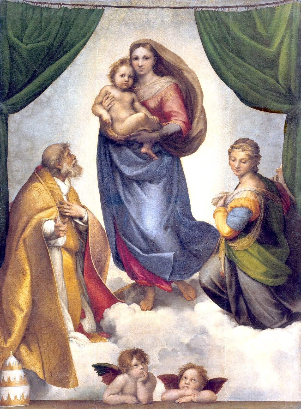 Картина Санти Рафаэля Сикстинская Мадонна 44х60 см